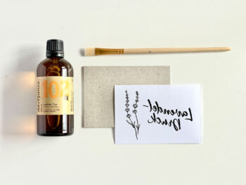 Lavendeldruck auf Papier, Karton und Stoff – Einfache Anleitung