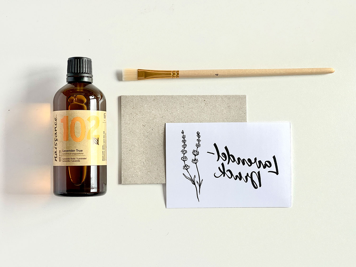 Lavendeldruck auf Papier, Karton und Stoff – Einfache Anleitung