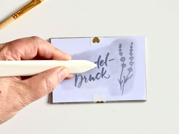 Lavendeldruck auf Papier, Karton und Stoff – Einfache Anleitung